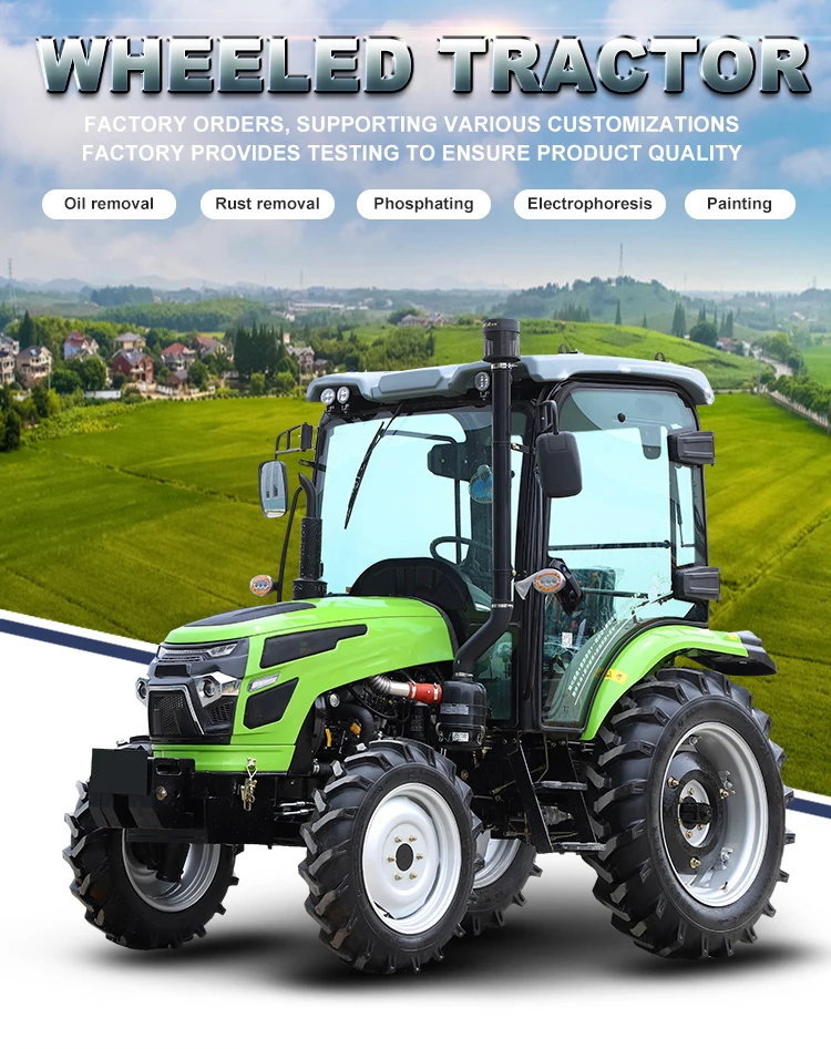 Multifunction Agricolas 20hp-100hp Farmer Tractores Compact Agriculture ...