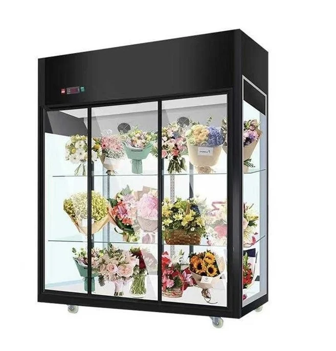 Factory Price Flower Freezer Upright Flower Refrigerated Cabinet ...