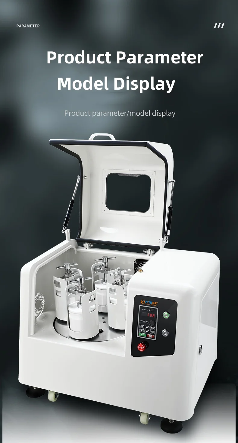 Mitr 100l Laboratory Intelligent Control Planetary Ball Mill Dry Wet ...