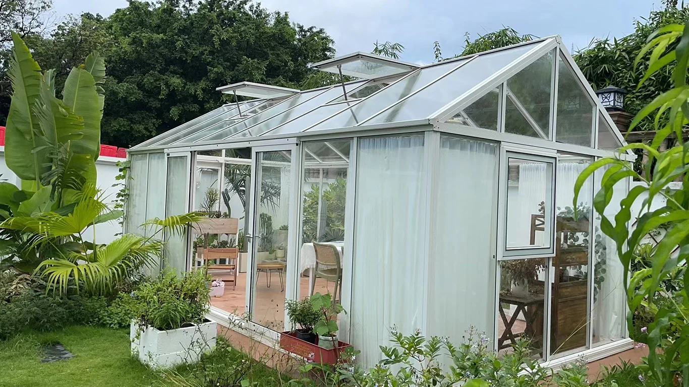 Aluminum Modular Prefabricated House Double Tempered Glass House ...