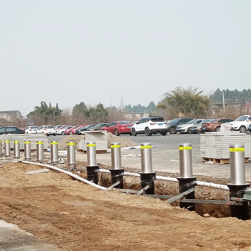 Automatic Retractable Hydraulic Bollards Post Car Parking Bollard ...