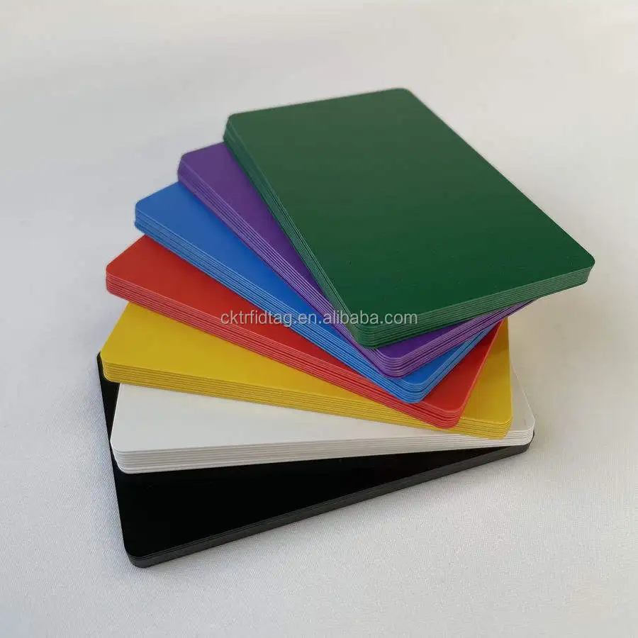 Printable Matt Glossy 13.56mhz Nfc Color Edge Pvc Card For Business ...