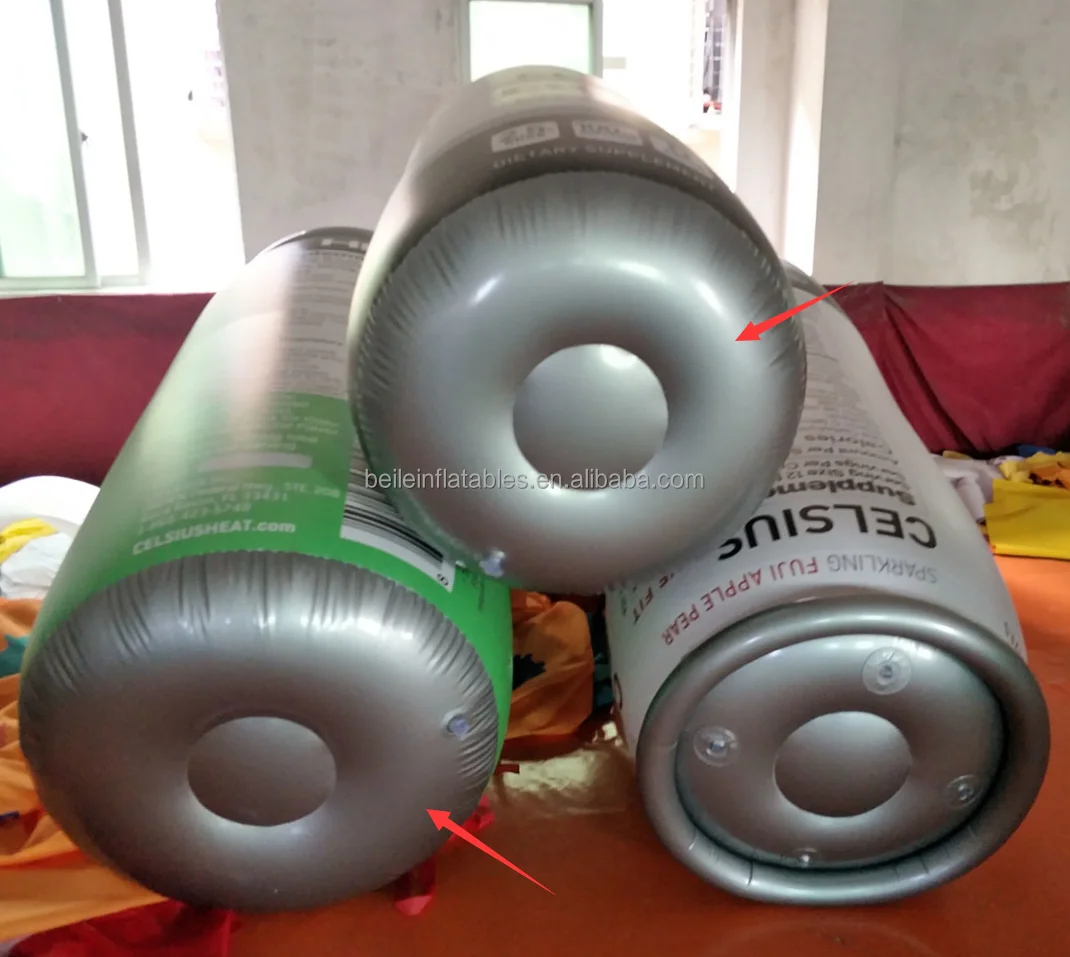 Beile Customized 2m Tall PVC Inflatable Can for Advertising