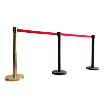 Folding Hotel Railing Crowd Control Barrier Stanchion Retractable ...