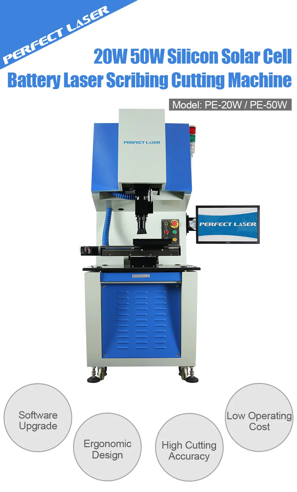 Polycrystalline Silicon Solar Cell PCB Fiber Laser Scribe Marking ...