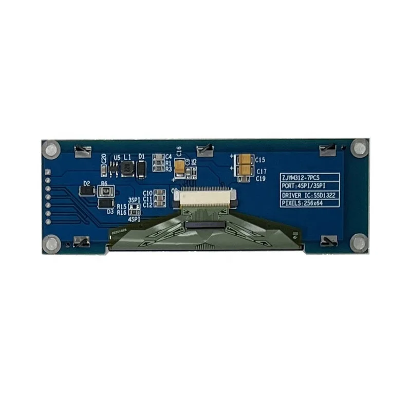 3 12 Inch Monochrome Oled Display Panel Spi Interface Ssd1322 Oled Module 3 12 Inch 256x64 Oled