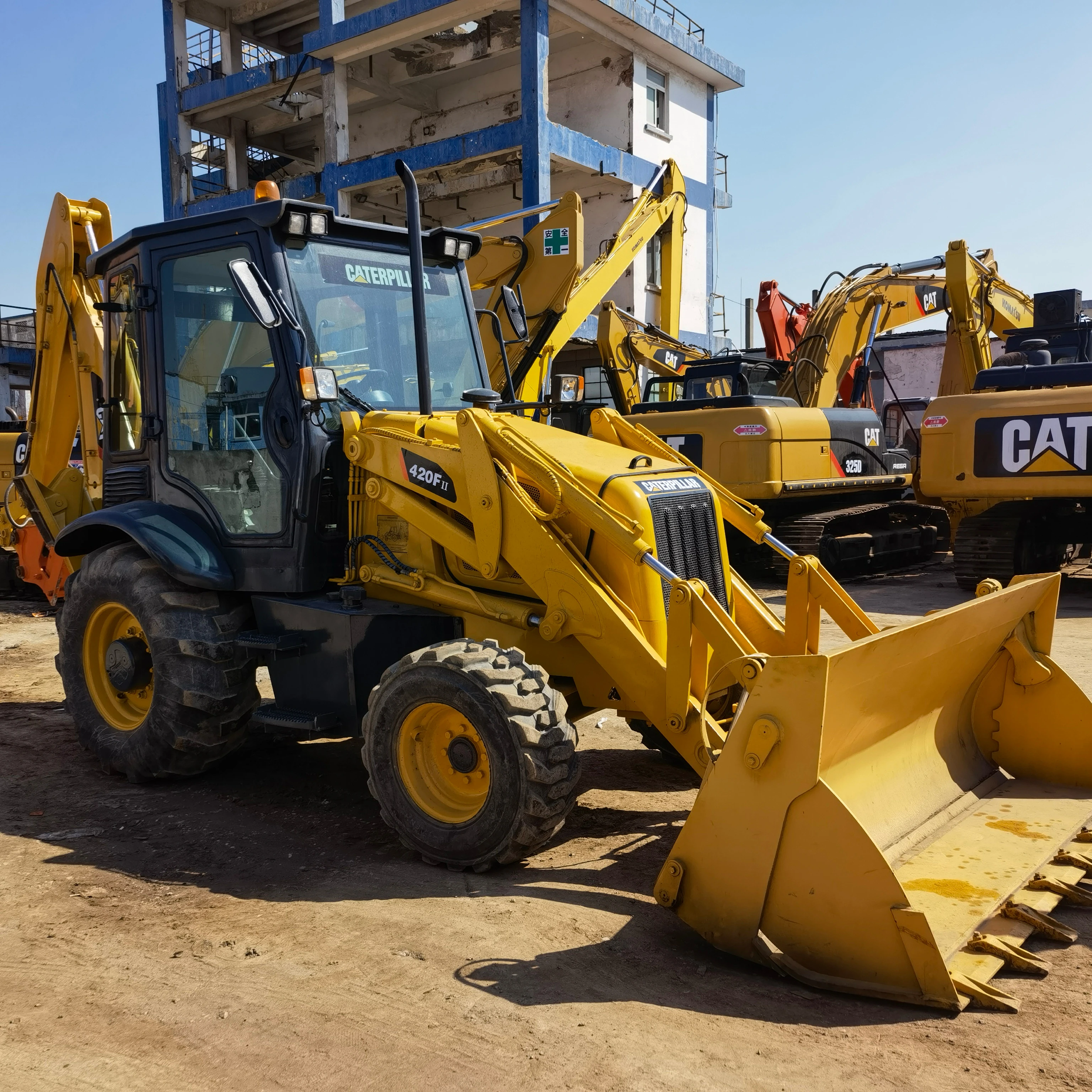 used caterpillar 420F backhoe loader second hand backhoe loader JCB 3CX ...
