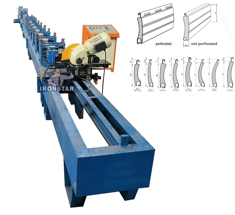 Ironstar Pu Slat Roller Shutter Door Foam Roll Forming Machine - Buy Pu Shutter Door Roll ...