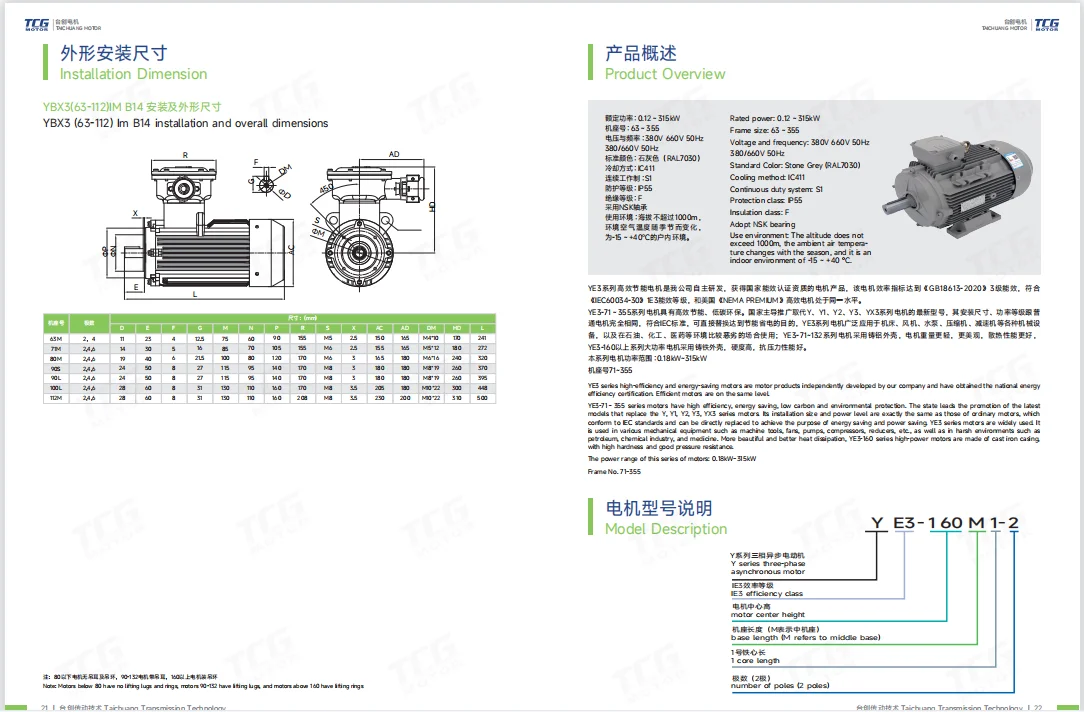 Ip68 Explosion-proof Three Phase Induction Motor From 400w---160kw 2p ...