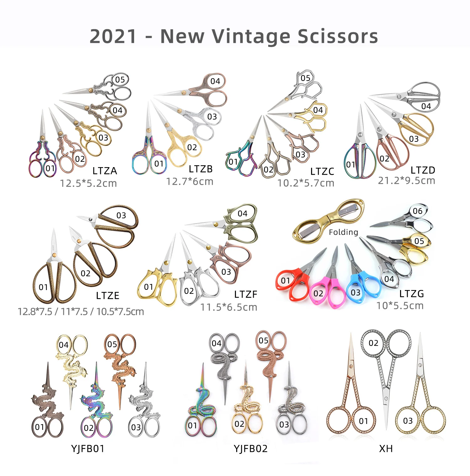 Paris Churches Antique Design Scissors French Eiffel Stainless Scissors ...