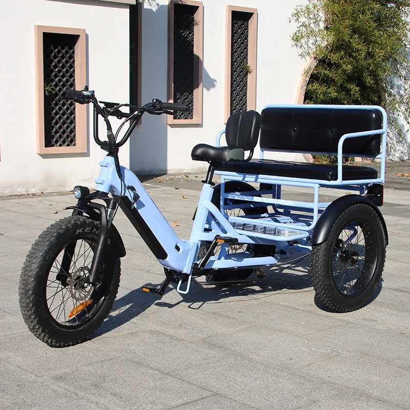 48V 500w Electric Tricycle for Adult Passengers - Fast & Safe