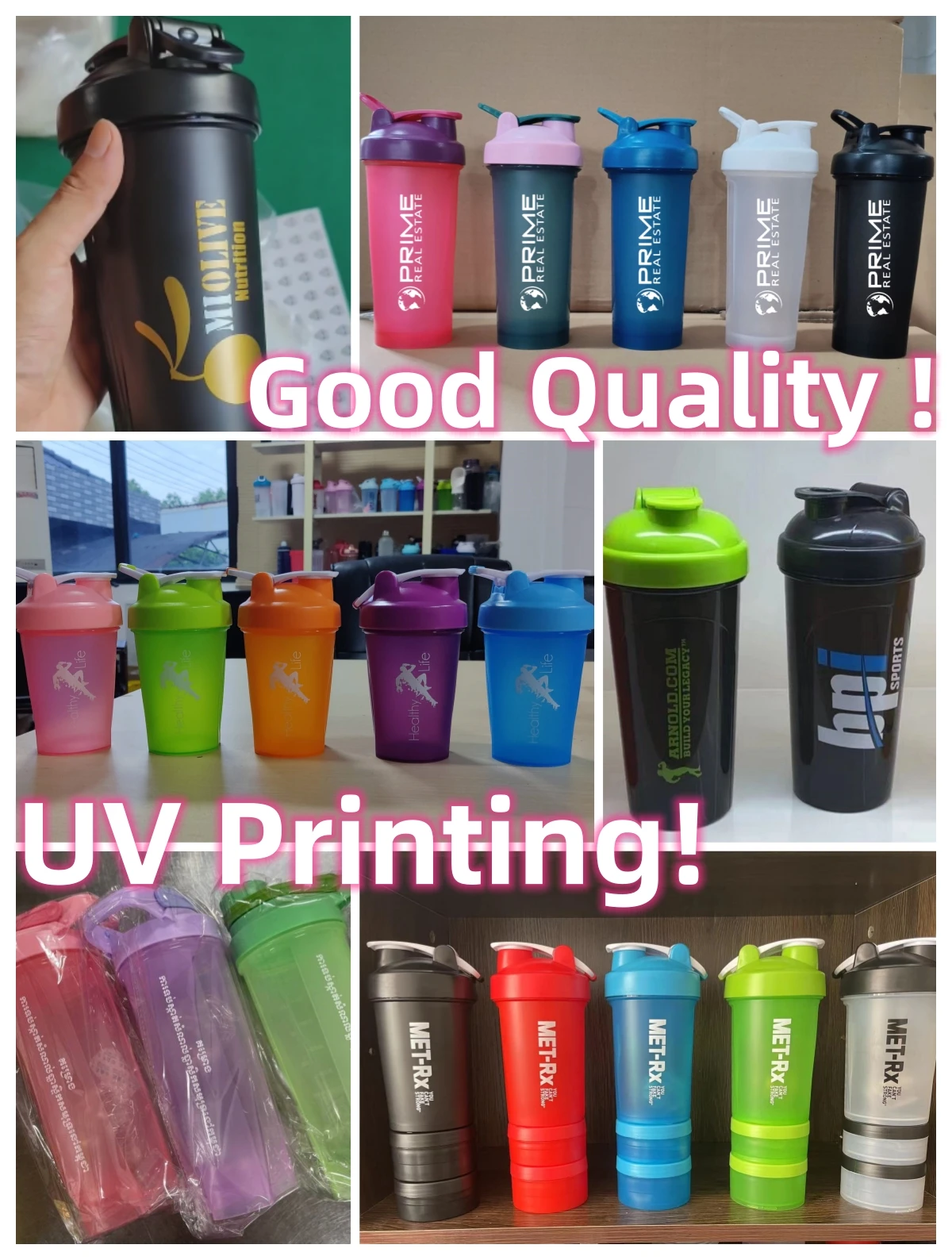 HELIMIX Vortex Shaker Cups - Custom Design & Mixing Ball