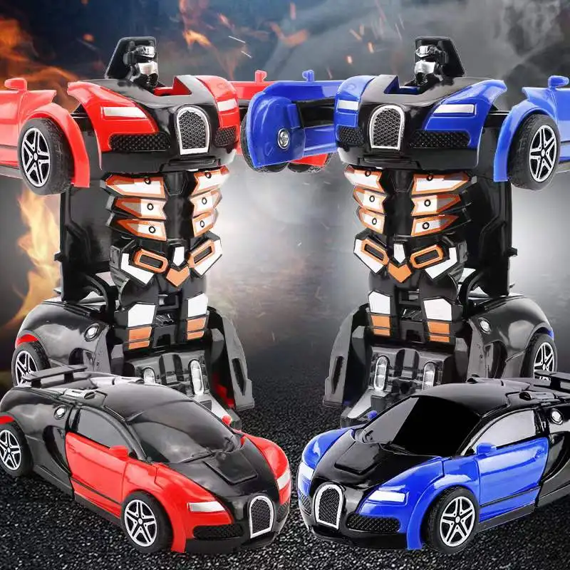 Transform Carrobot Model Car.automatic Deformation Push And Go Car ...