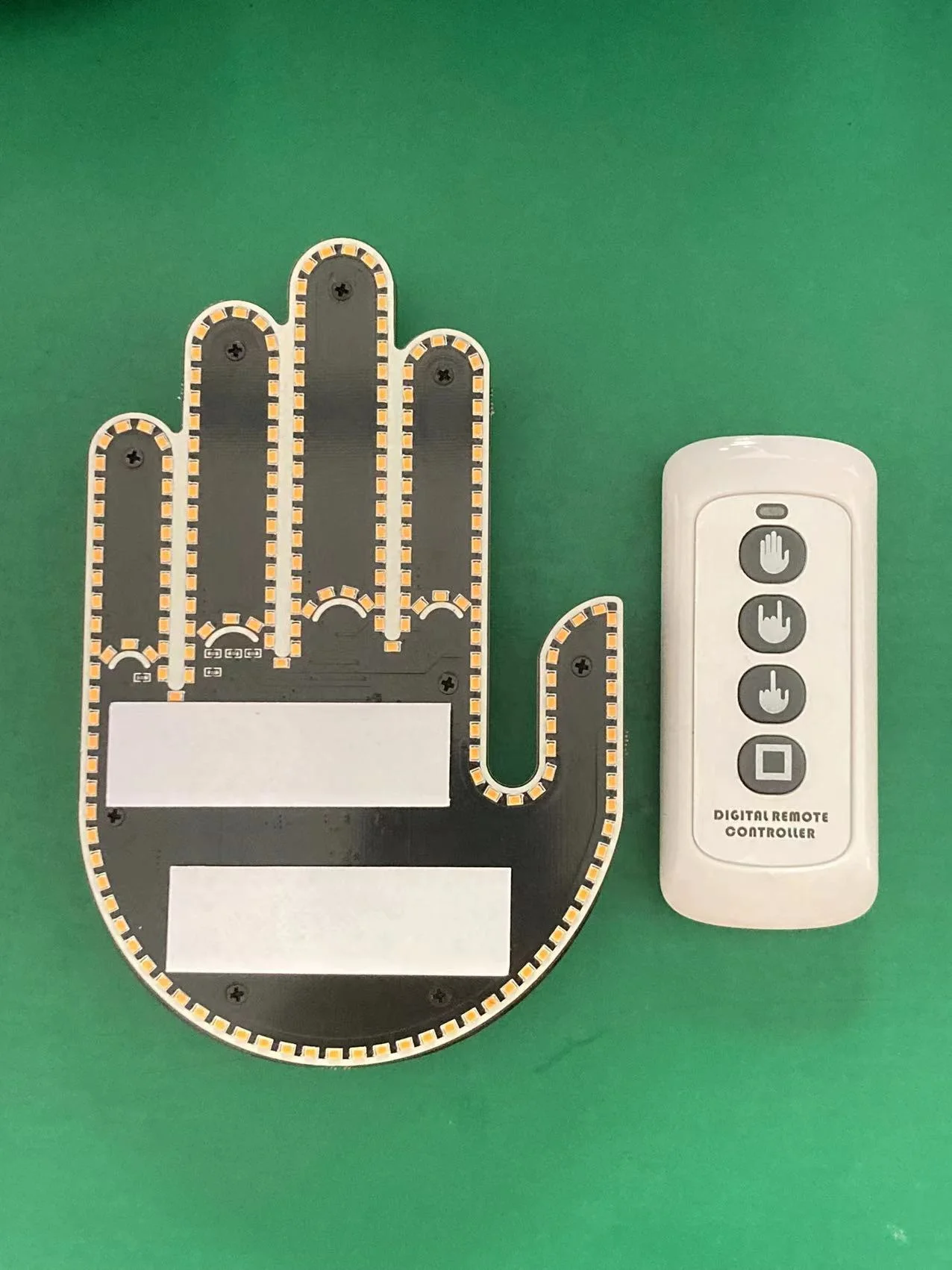 Factory Popular Wireless Remote Control Led Middle Finger Light For Car ...