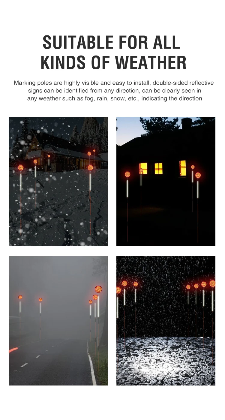 Highly Visible and Practical Driveway Markers Reflective Tape Snow ...