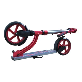 Big Wheels/rubber Wheels Foldable Foot Kick Scooter 100% Aluminum Adult ...