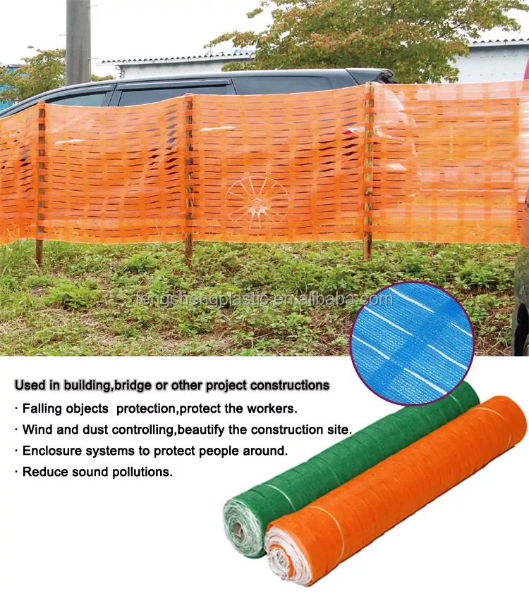 HDPE Material Orange Scaffold Safety Net Safety Barrier Mesh Net ...