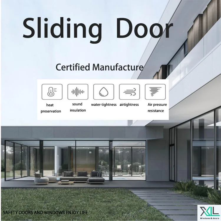 Foshan Factory Lift Sliding Aluminum Frame Glass Door Soft Close Doors ...