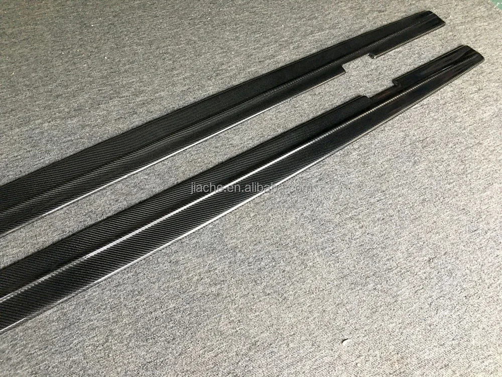 Carbon Fiber Side Skirts Car Spoiler Trim For Bmw 3 Series E90 M3 Sedan ...