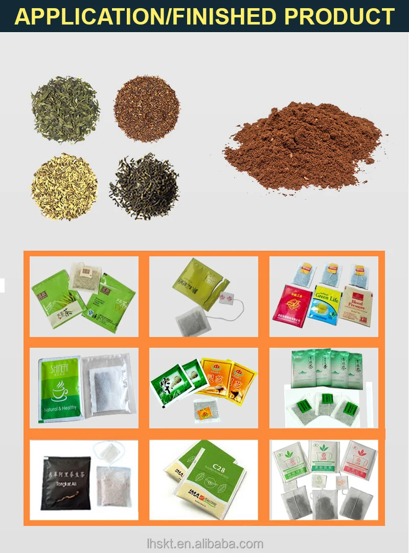High Speed Small Teabag Scale Tea Bag Making Packing Machine with ...