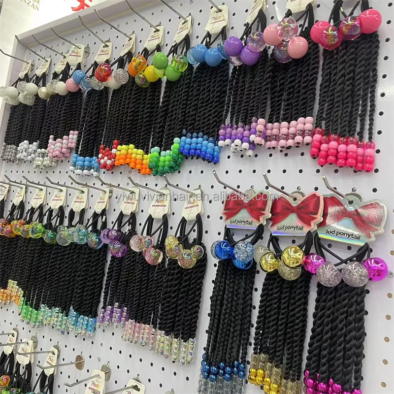 Vivian Kids Hair Ballies Extension with Bow and Beads
