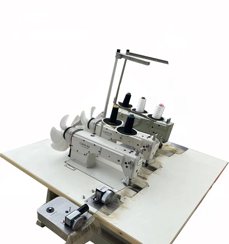 Three Head Row Hair Sewing Machine Three Connections Rn-872jf - Buy ...