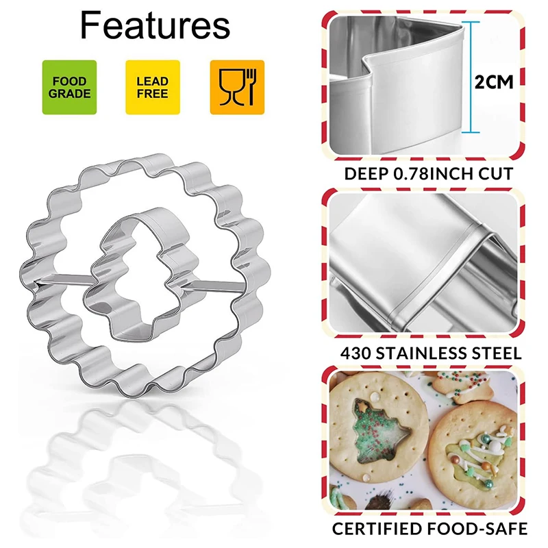 Customized Cookie Cutters OEM Sandwich Biscuit Mold Stainless Steel ...
