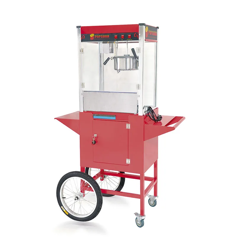 Commercial Cycle Popcorn Coating Machine With Wheels Electric Pop Corn ...