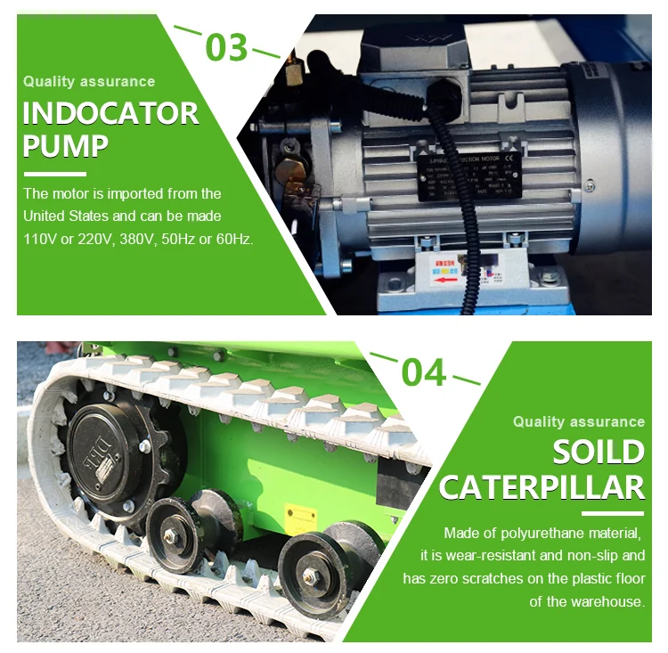 20ft 25ft 250KG MINI Crawler Scissor Lift - Electric & Self Propelled