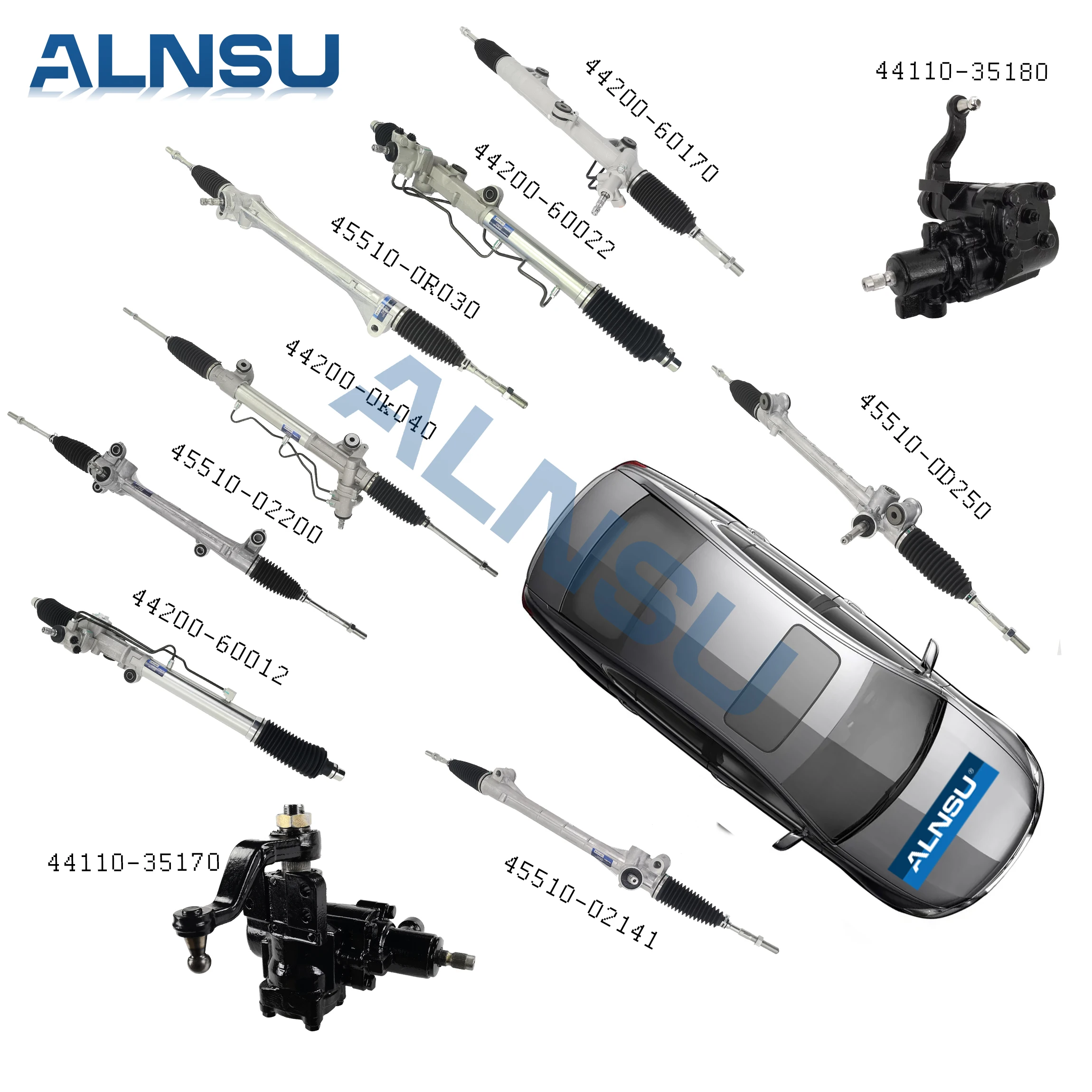 Alnsu Wholesale Auto Spare Parts Steering Rack For Hyundai Mazda ...