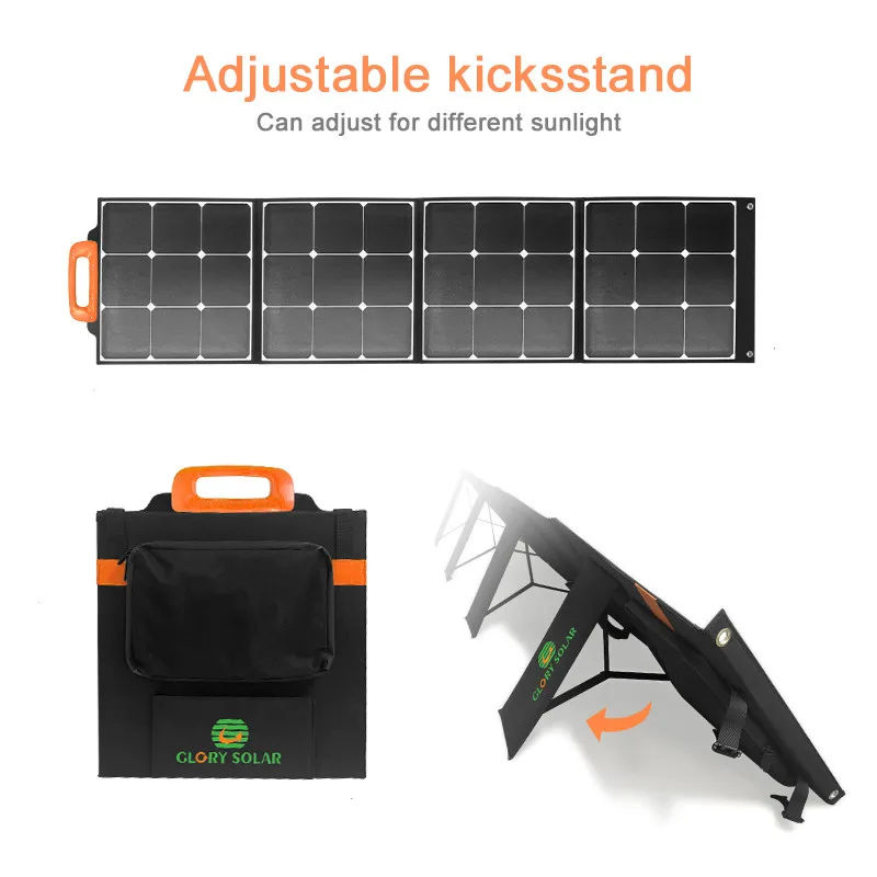 Glory Solar 18v 12v Waterproof Portable Solar Panel Car Charging Mono ...