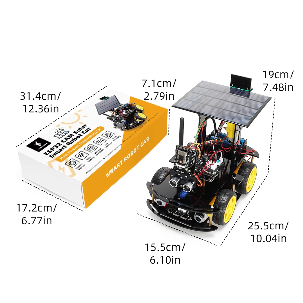 ESP32 Smart Robot Kit - DIY Arduino Robotics & Solar Tracker