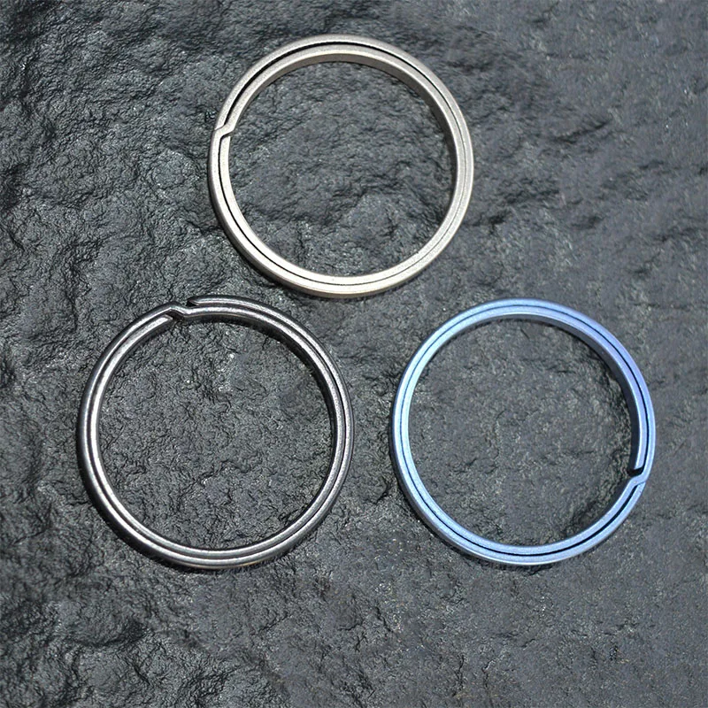 Multiple Sizes Split Side Pushing Key Rings Dog Tag Ring Edc Keychain ...