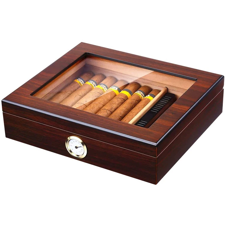 2021 Customized Handmade Cigar Humidor Wood Cigar Boxes
