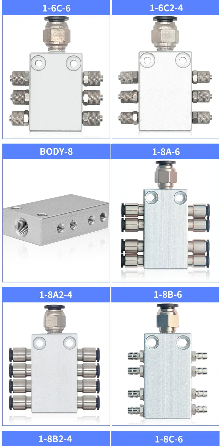 Pneumatic Air Flow Divider and Exhaust Manifold | Multi-Line Gas ...