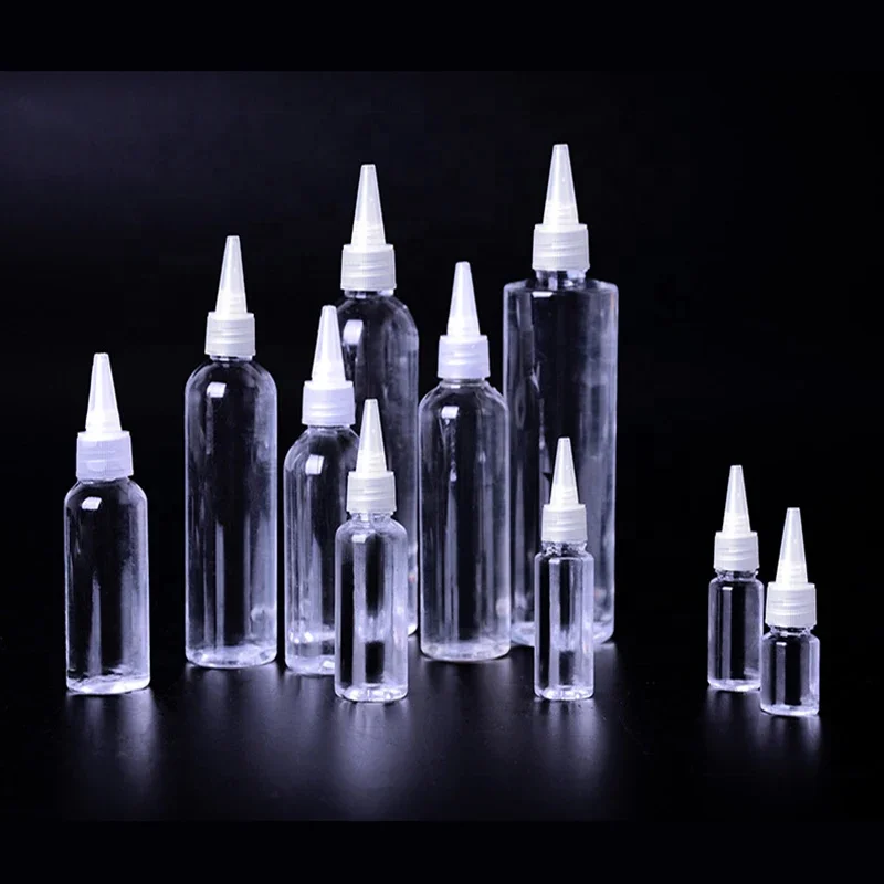 60ml-500ml Transparent Pet Flip Top Cap Plastic Shampoo Bottles Pointed ...