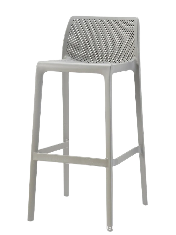 Stackable Plastic Bar Stool with Low Back and Armless Design Counter ...