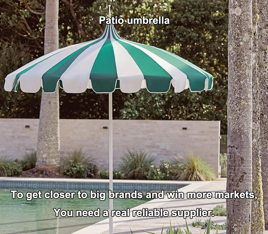 California Pagoda Large Shade Center Aluminum Pole Round Luxury Patio ...