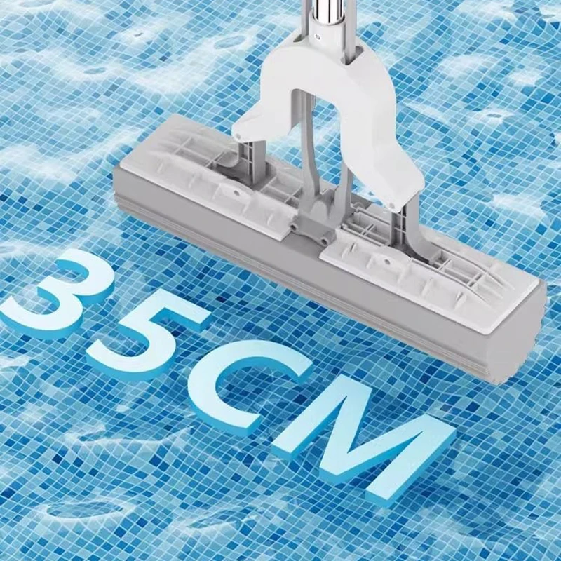 Home Wring Out Water Mops Squeeze PVA Sponge Self Cleaning Flat Floor ...