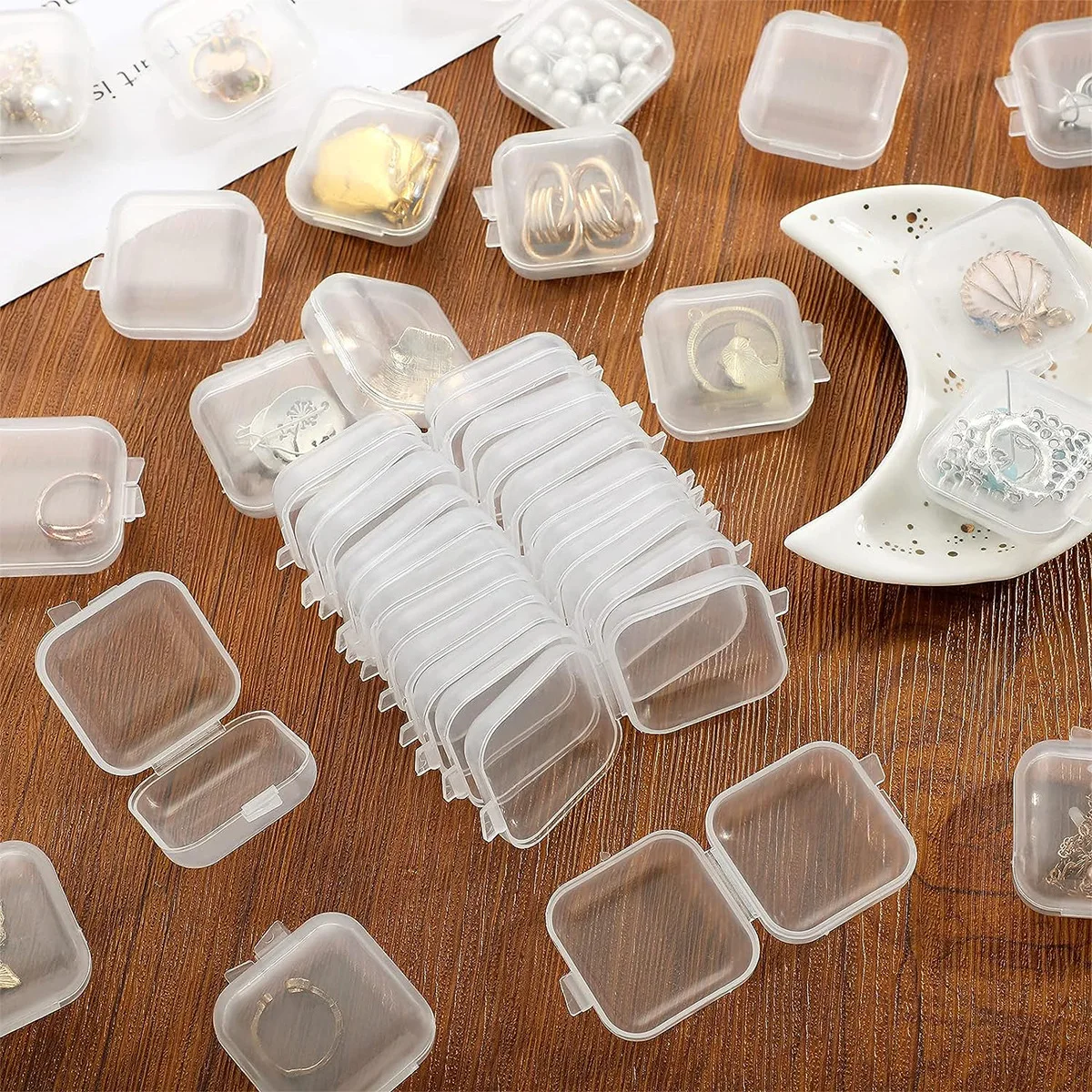 Mini Modern Square Storage Box 3.5cm*3.5cm Foldable PP Container ...