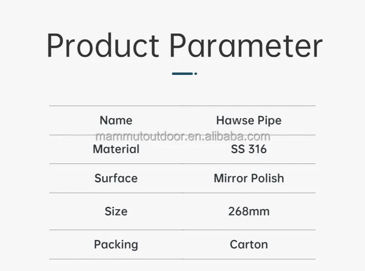 Aisi 316 Marine Grade Oval Hawse Pipe,Boat Deck Hawse Pipe - Buy ...