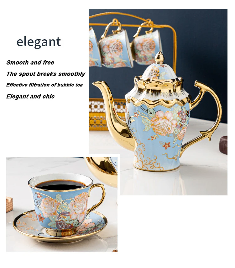 Nordic Elegant Coffee Cup And Saucer 13 Piece Set Ceramic Mug - Buy ...