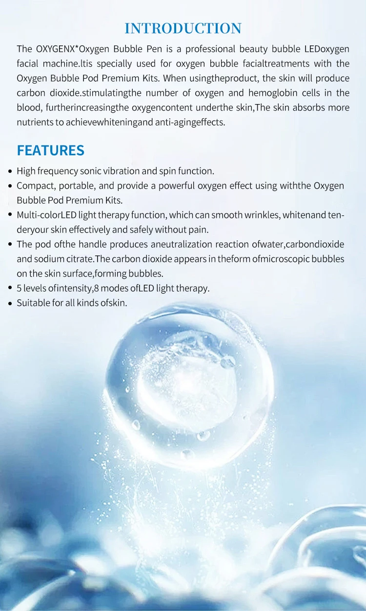 Popular 2026 Upgraded Oxygen Bubble Pen with Sonic Vibration Spin ...