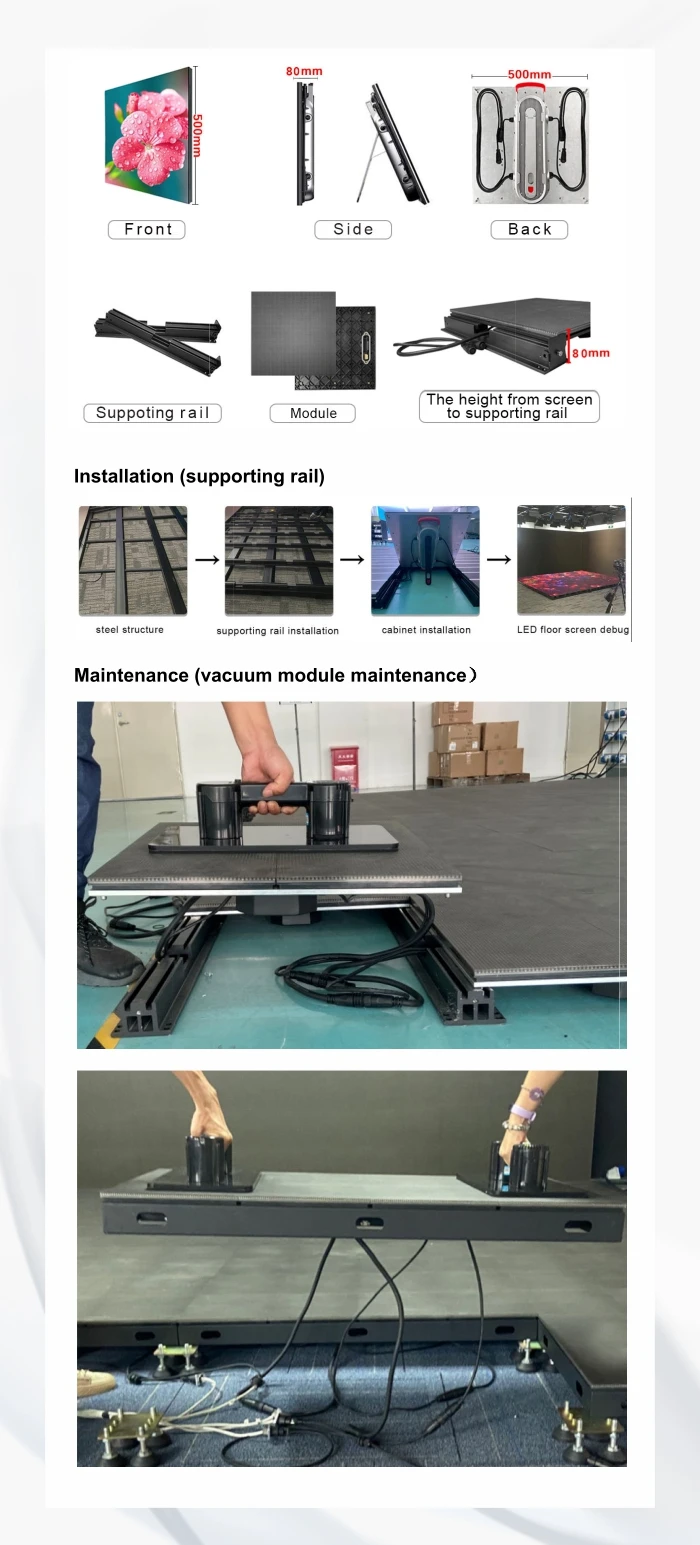 Interactive Projection Piano Music Games Floor System