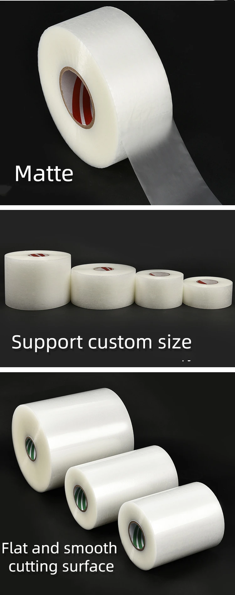 OPP Transparent Glazing Film Clear BOPP PoIyster Matte 320mm OPP ...