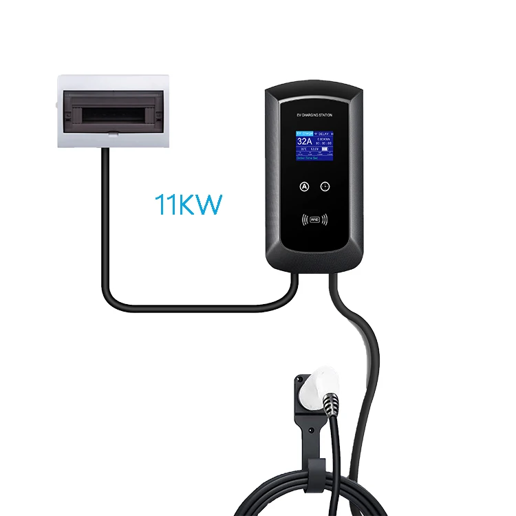 EV Charging Residential Electric Car AC 11KW EV Car Charger Adapter ...