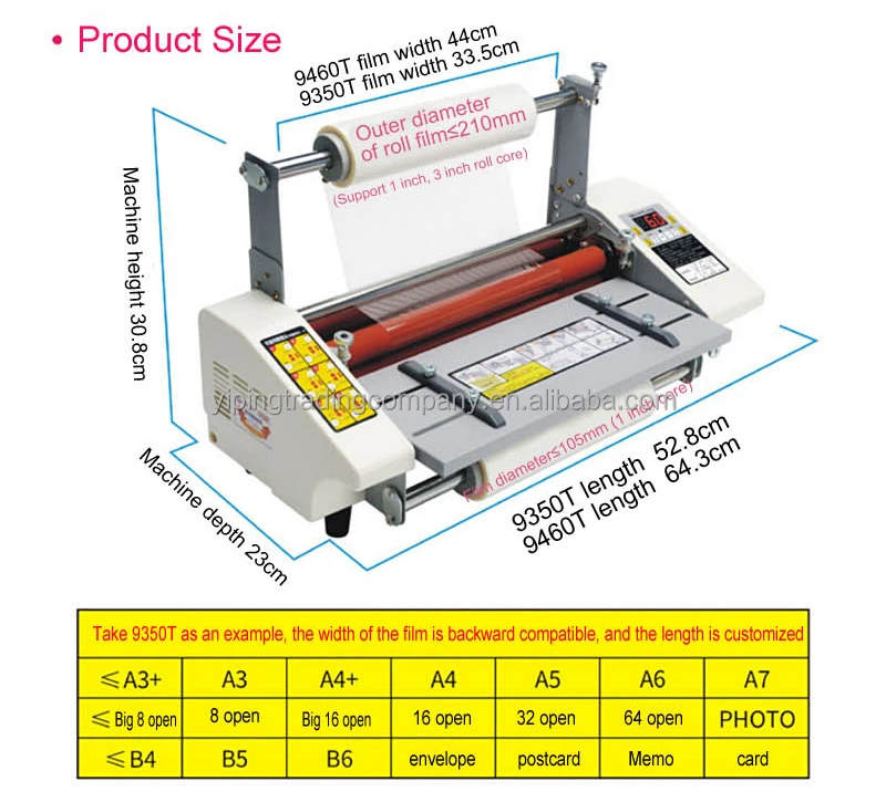 220V/110V A3 Laminating Machine - UV DTF Paper Lamination