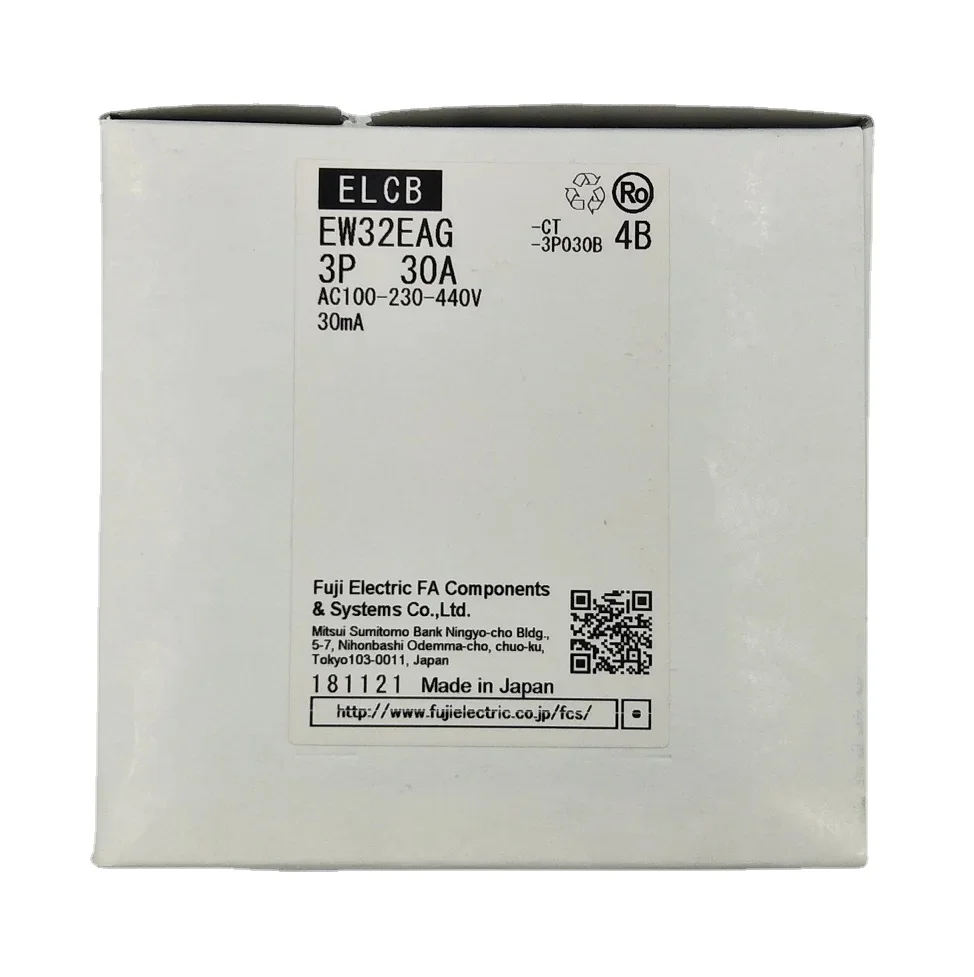 Leakage Circuit Breaker Switch Ew32eag-3p030b 5a 10a 15a 20a 32a 30ma ...