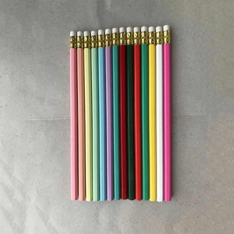 7.5 ‘HB Hexagonal Pencil with Eraser - Cheap & Customizable