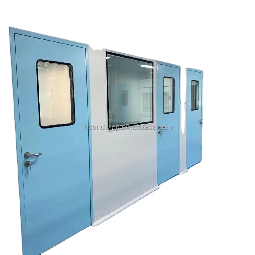 GMP Hermetic swing steel door for laboratory metal or stainless steel ...